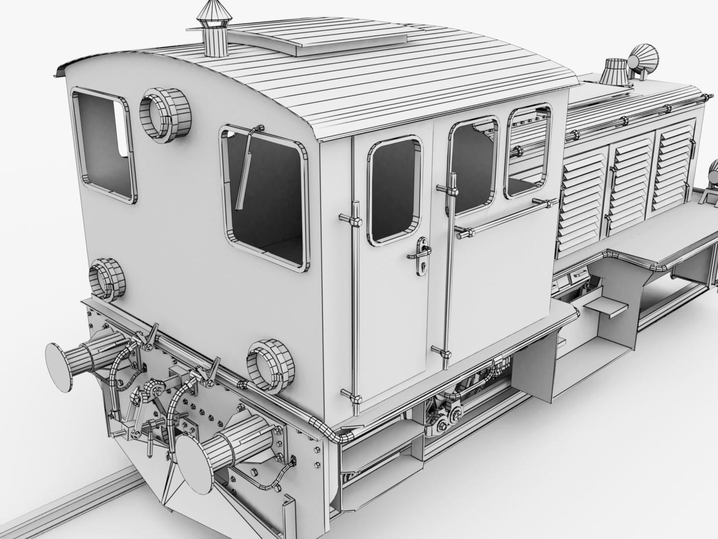 3d diesel locomotive