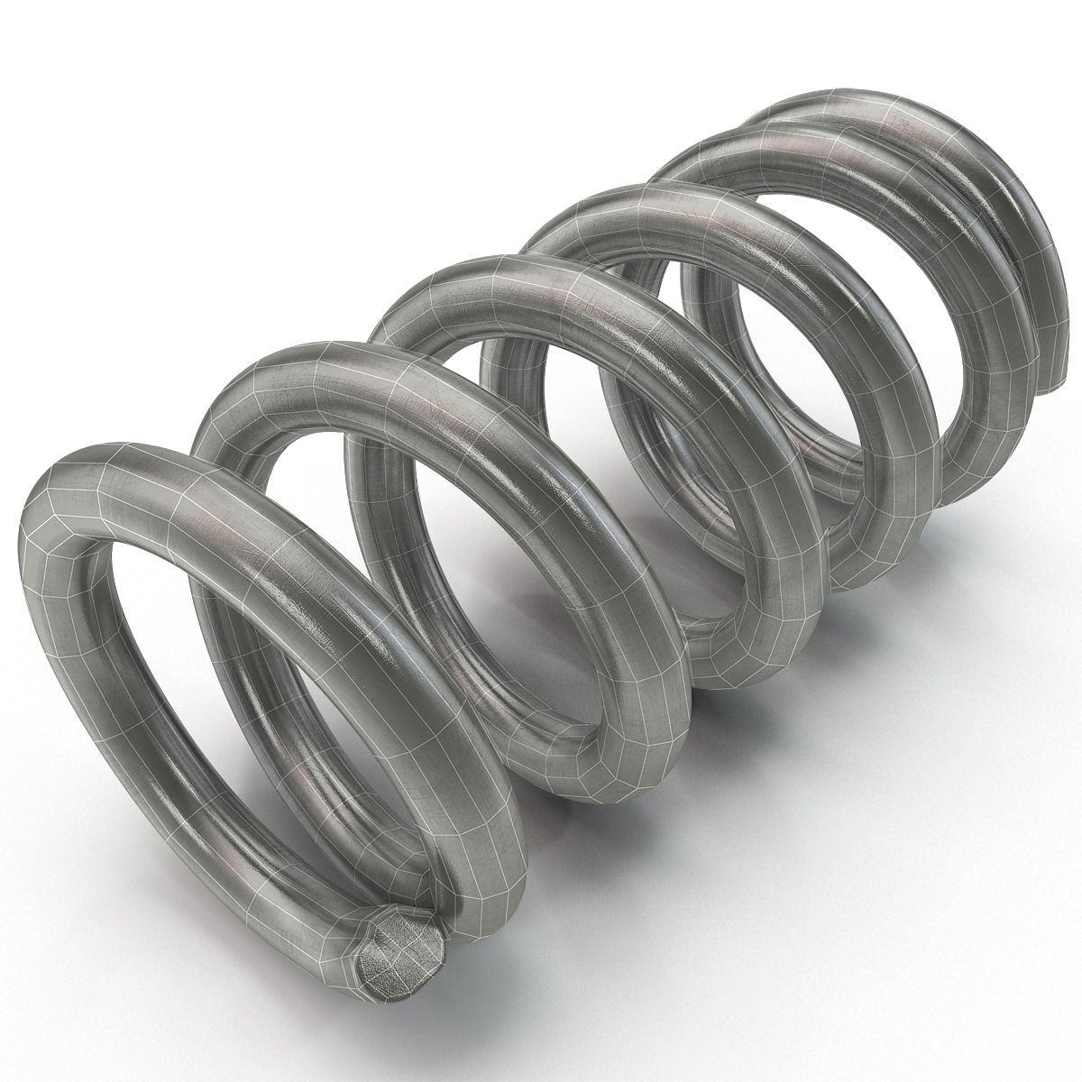 3d model of compression spring
