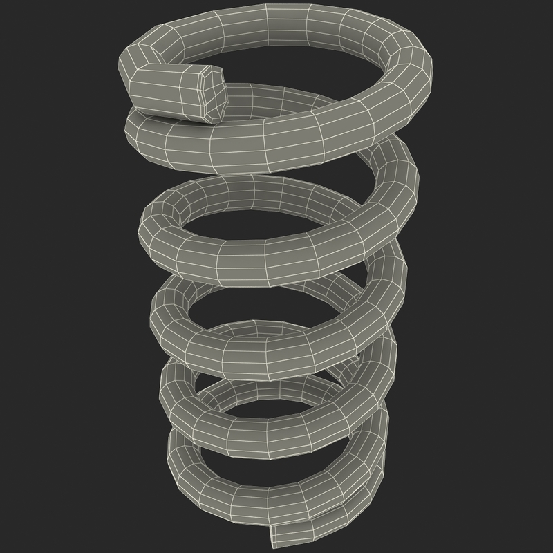 3d model of compression spring