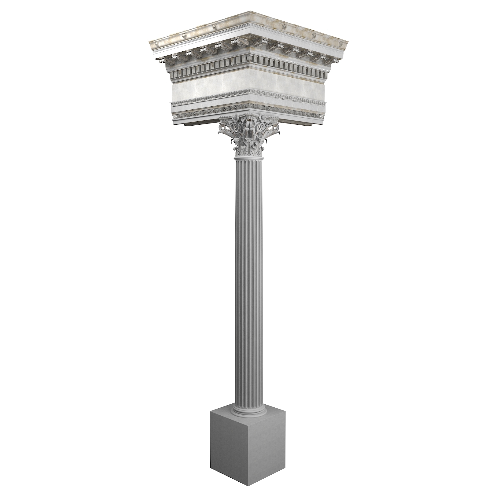 max corinthian column entablature
