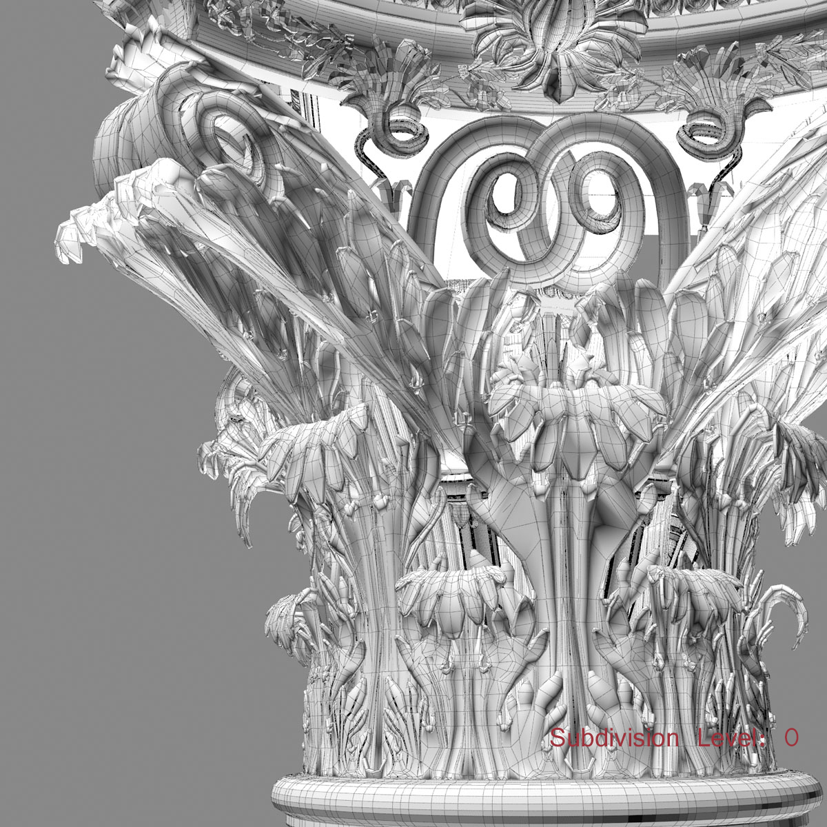 max corinthian column entablature