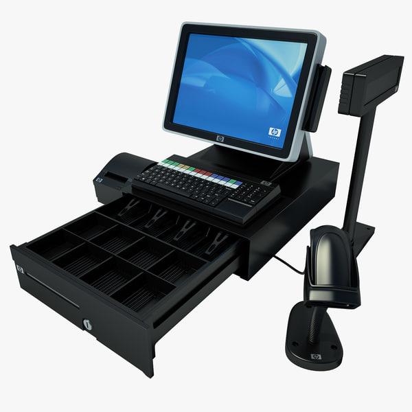 counter checkout 3d model