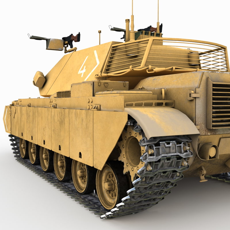 3d model main battle tank sabra