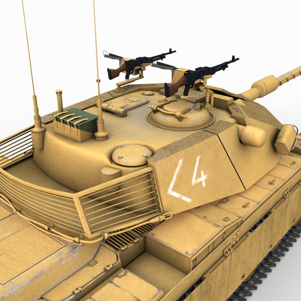 3d model main battle tank sabra