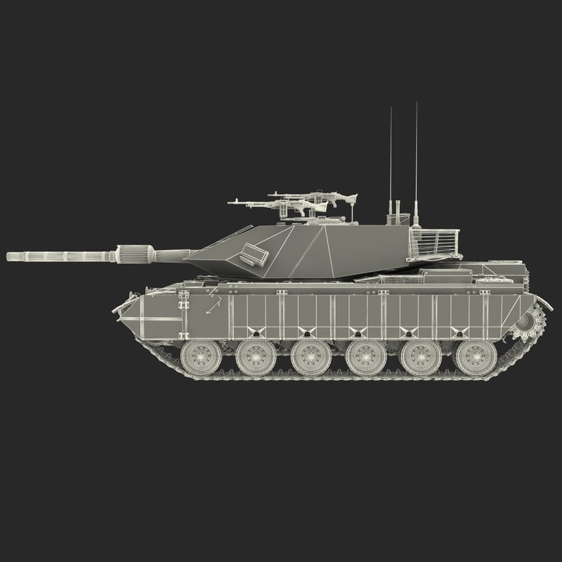3d model main battle tank sabra