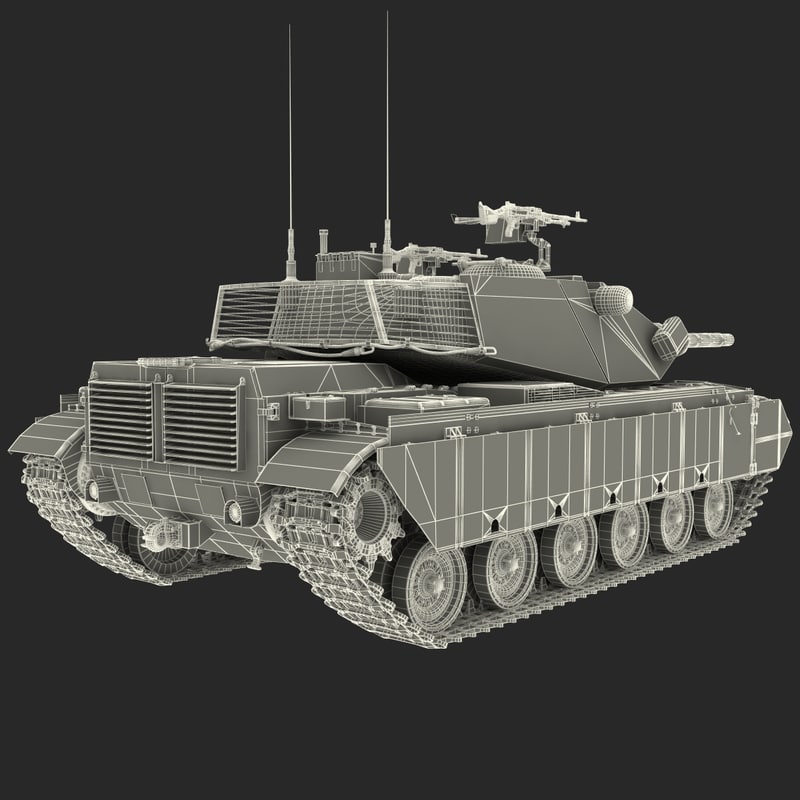 3d model main battle tank sabra