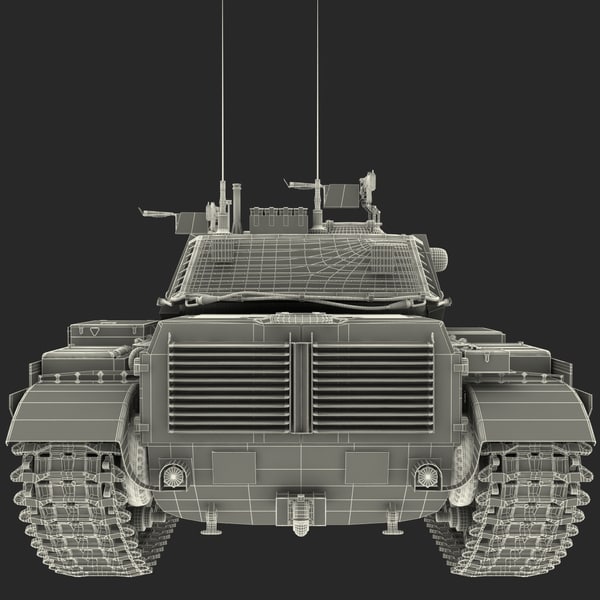 3d model main battle tank sabra