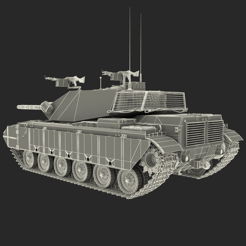 3d model main battle tank sabra