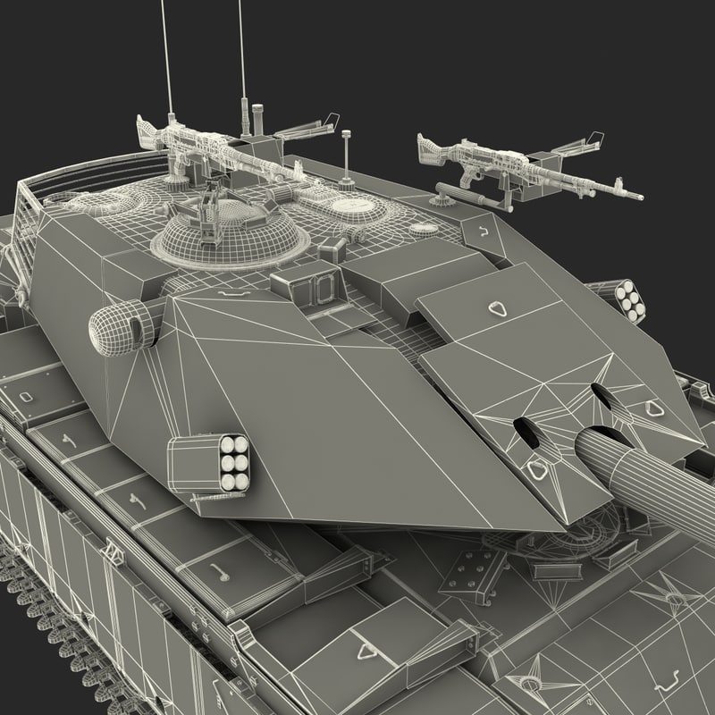 3d model main battle tank sabra