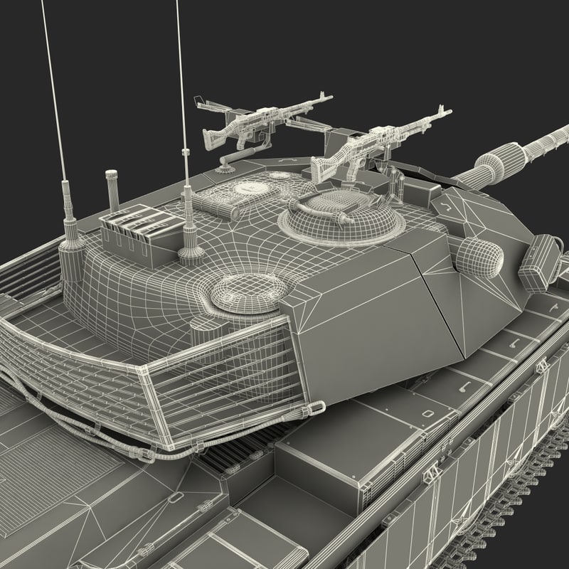 3d model main battle tank sabra