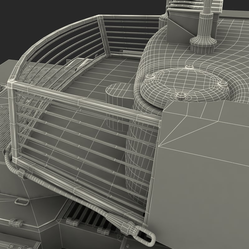 3d model main battle tank sabra