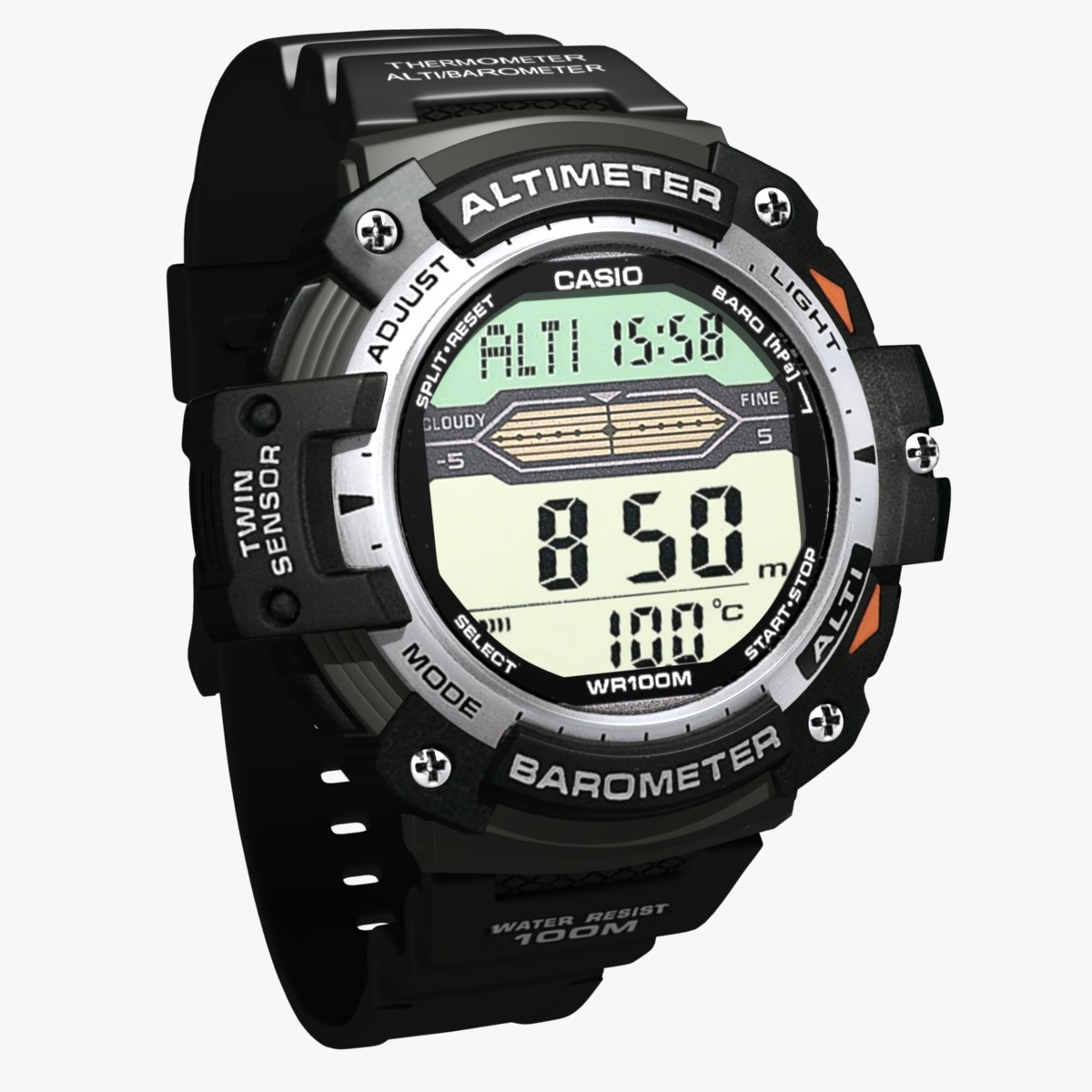 casio watch 3d model