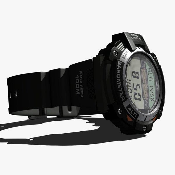 casio watch 3d model