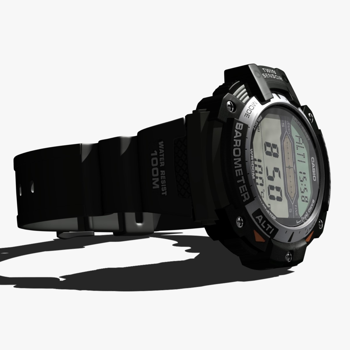 casio watch 3d model