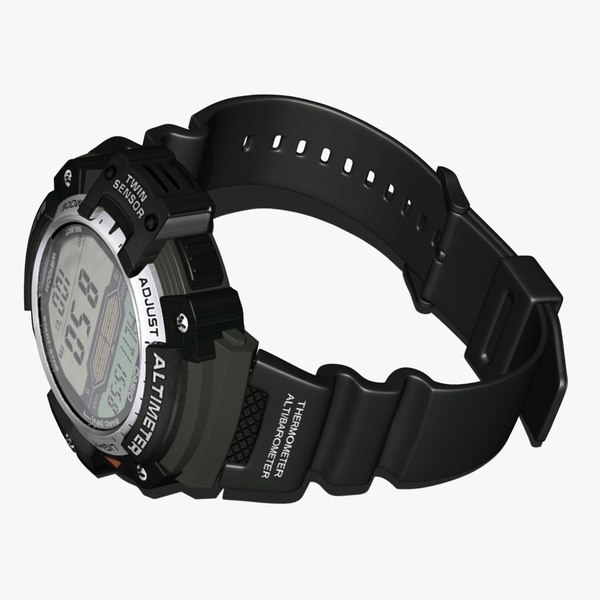 casio watch 3d model
