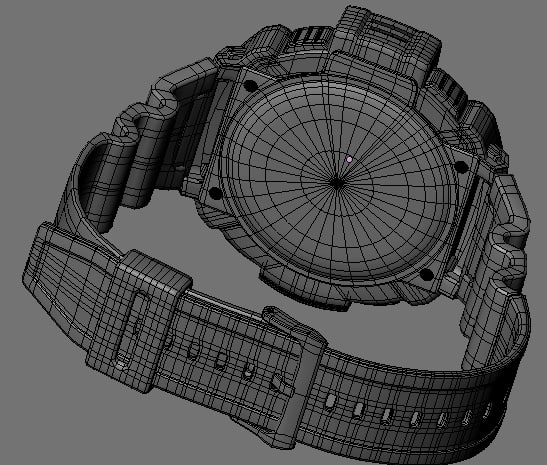casio watch 3d model