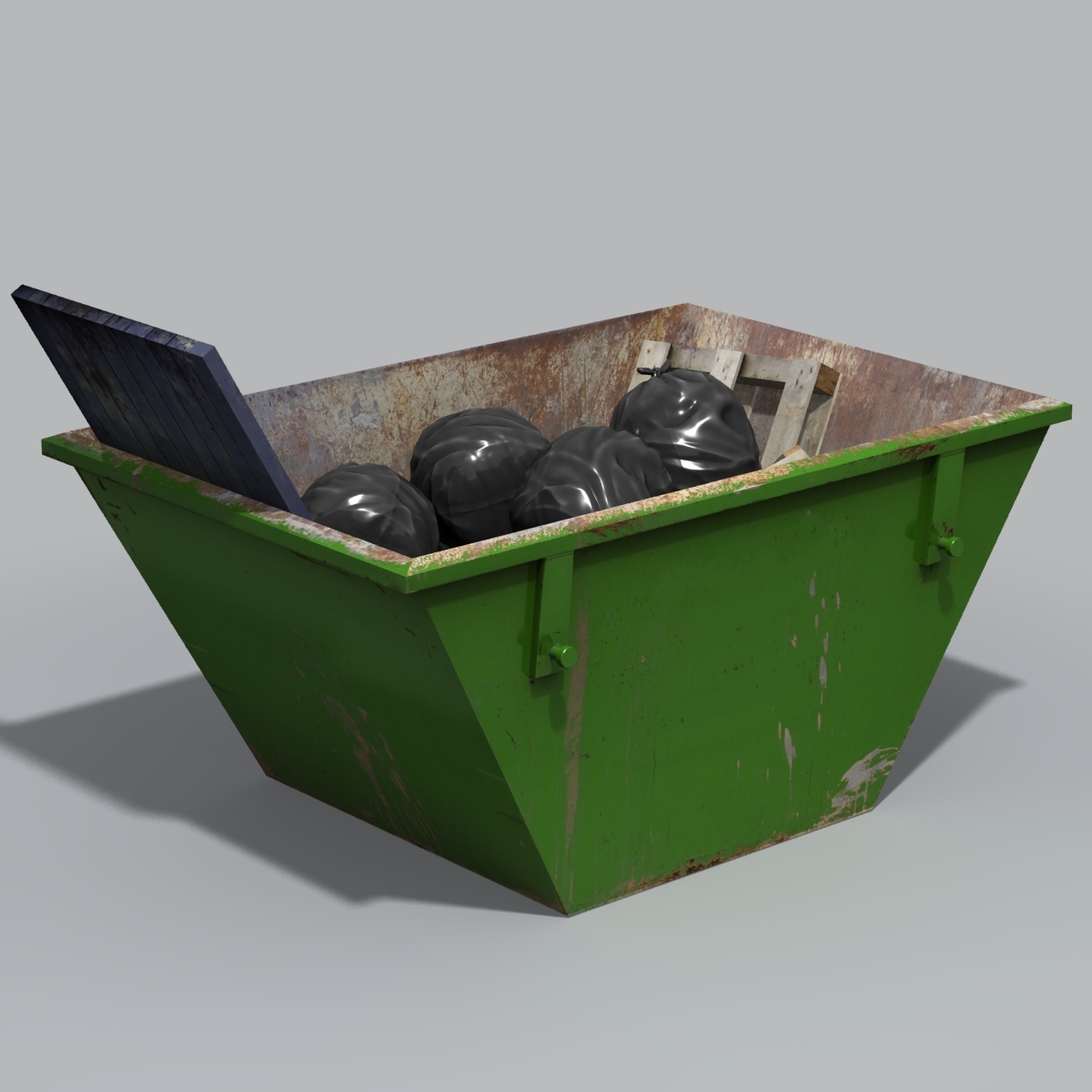 garbage skip 3d max