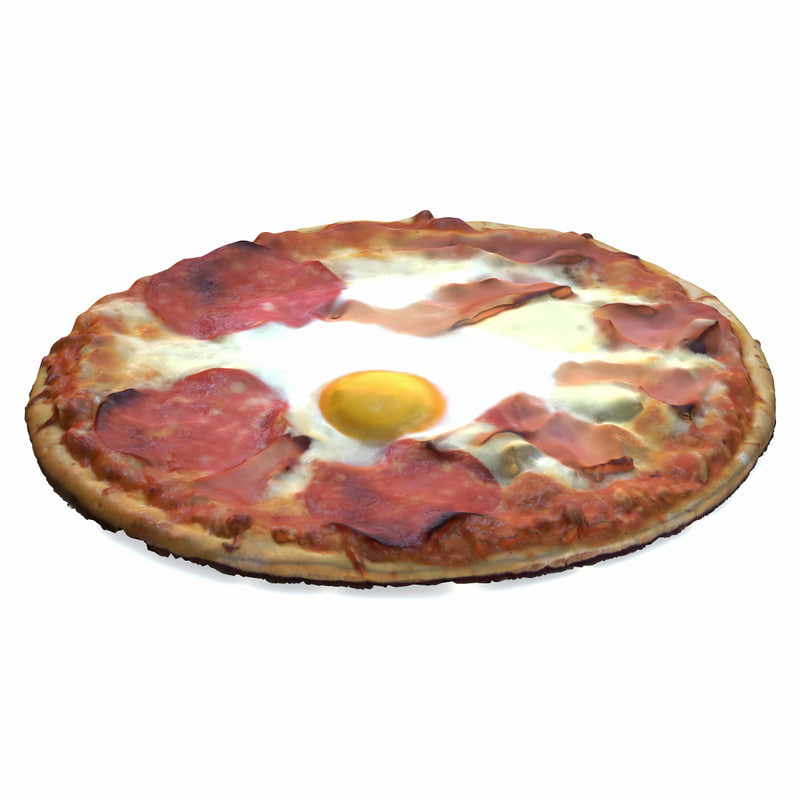3d realistic pizza