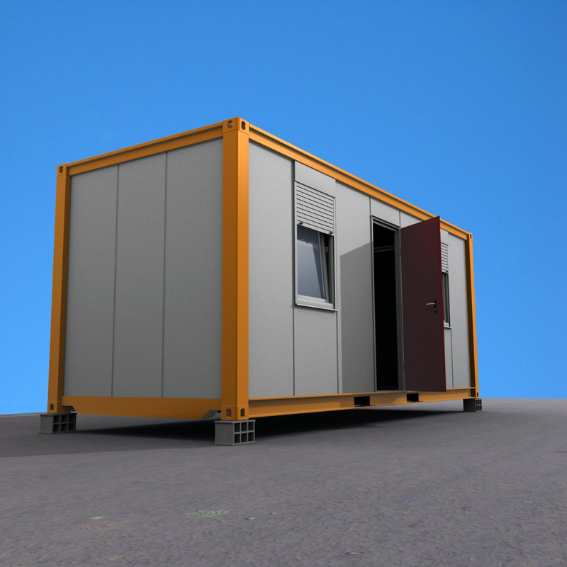 3d office containers pack