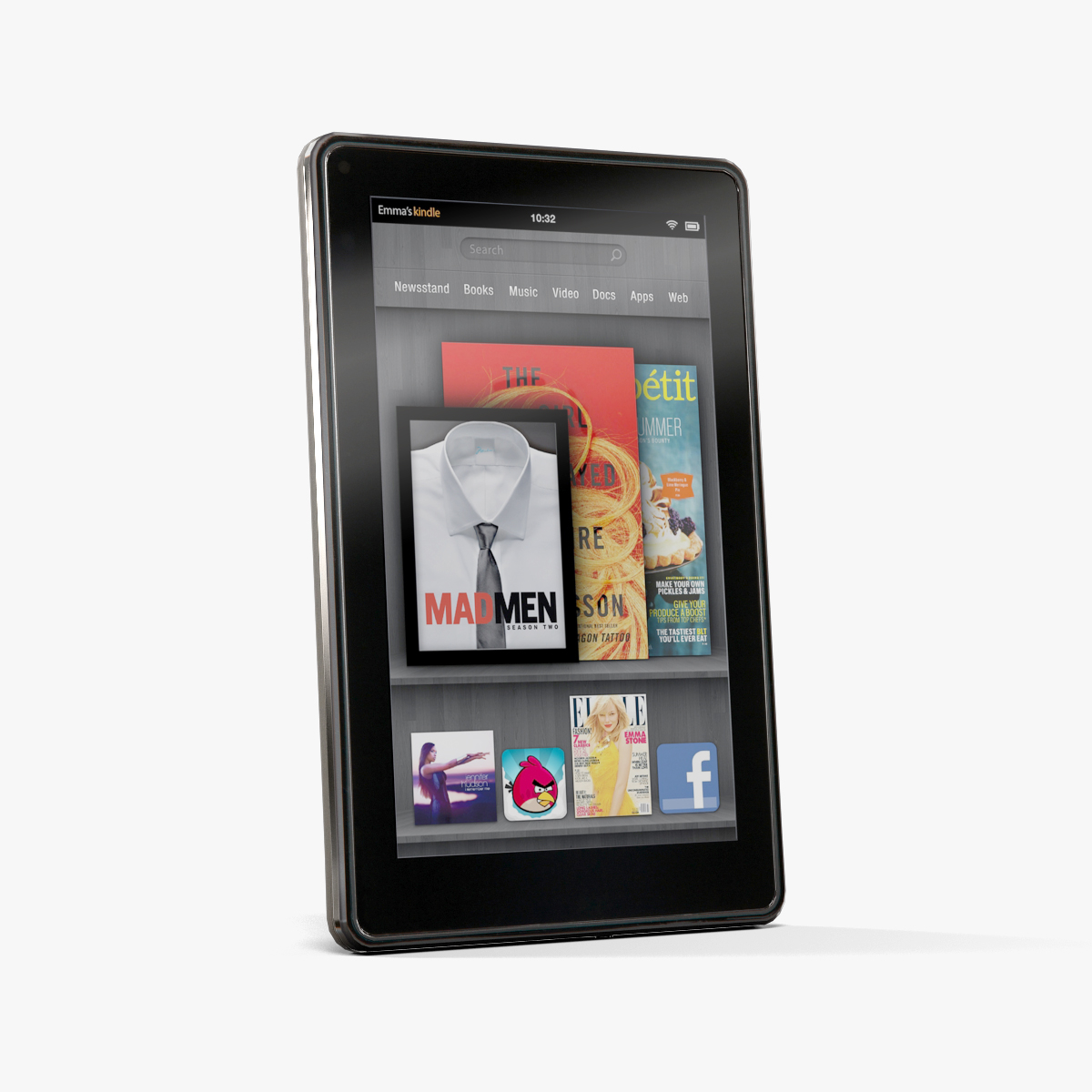 low-poly amazon kindle 8gb max