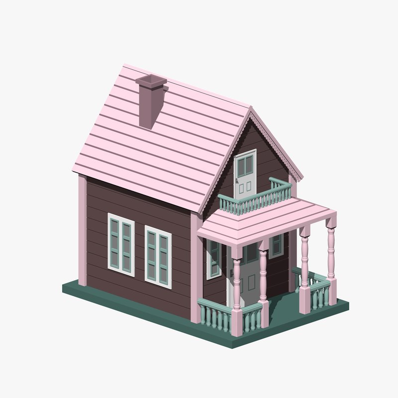 3d cartoon house model