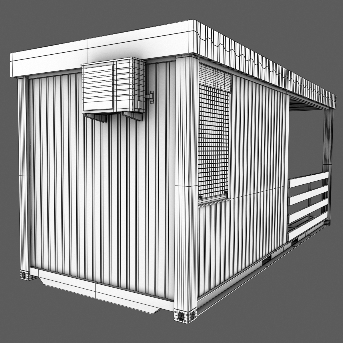 3d office containers pack
