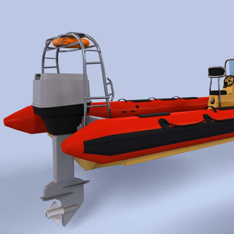 rigid inflatable boats 3d model