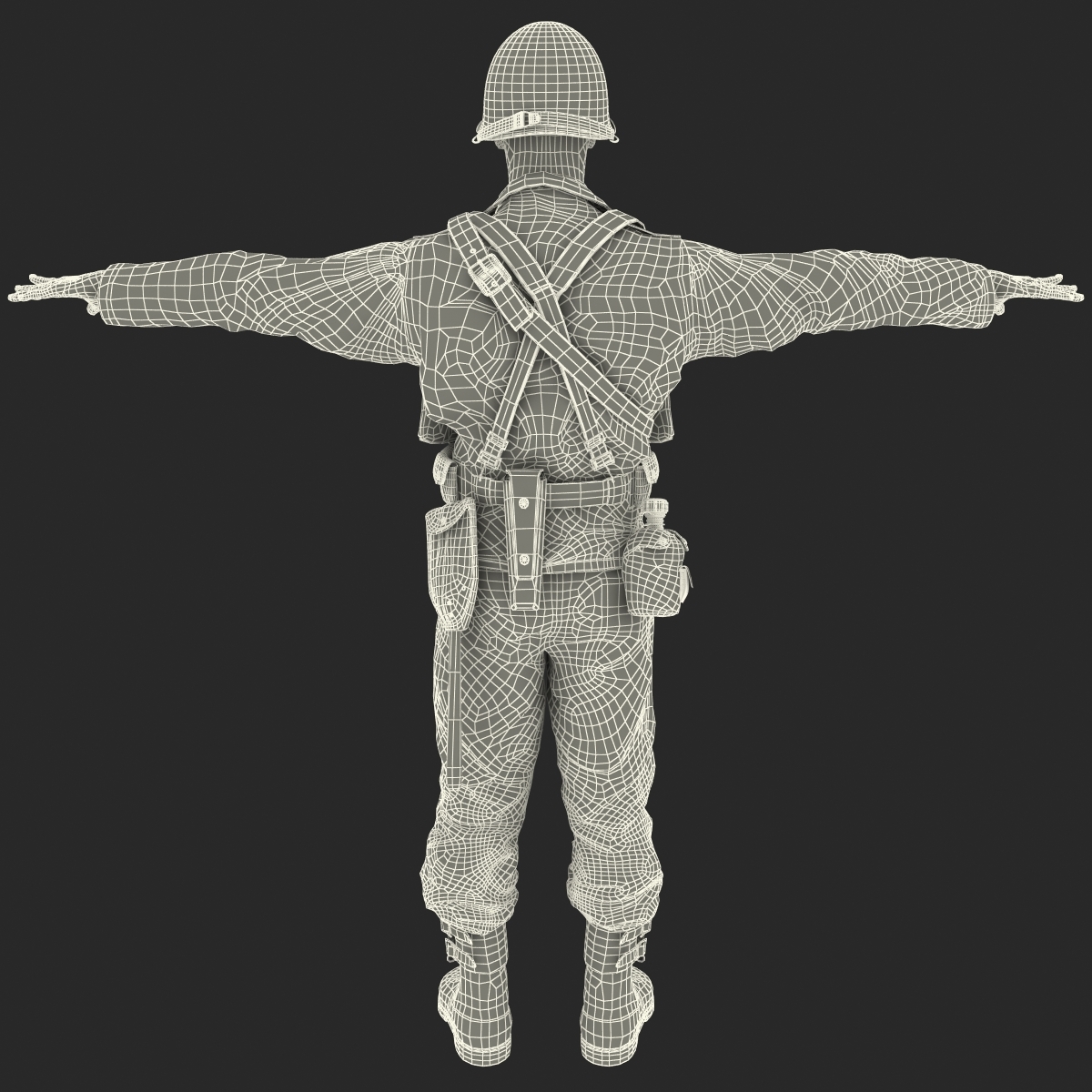 3d american wwii infantry soldier