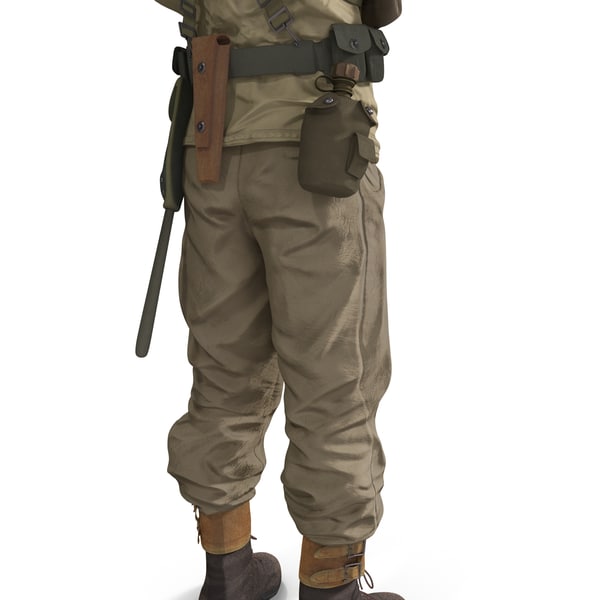 3d american wwii infantry soldier