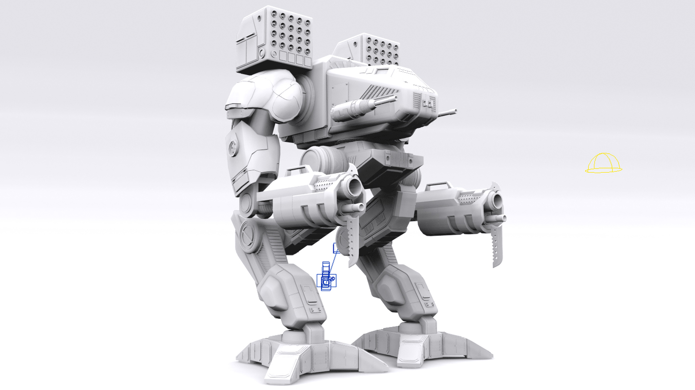 mech robot 3d model