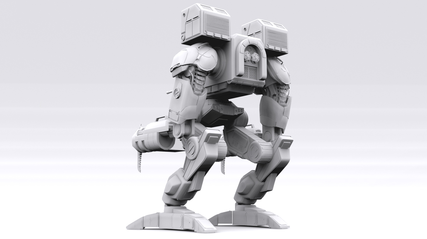 mech robot 3d model