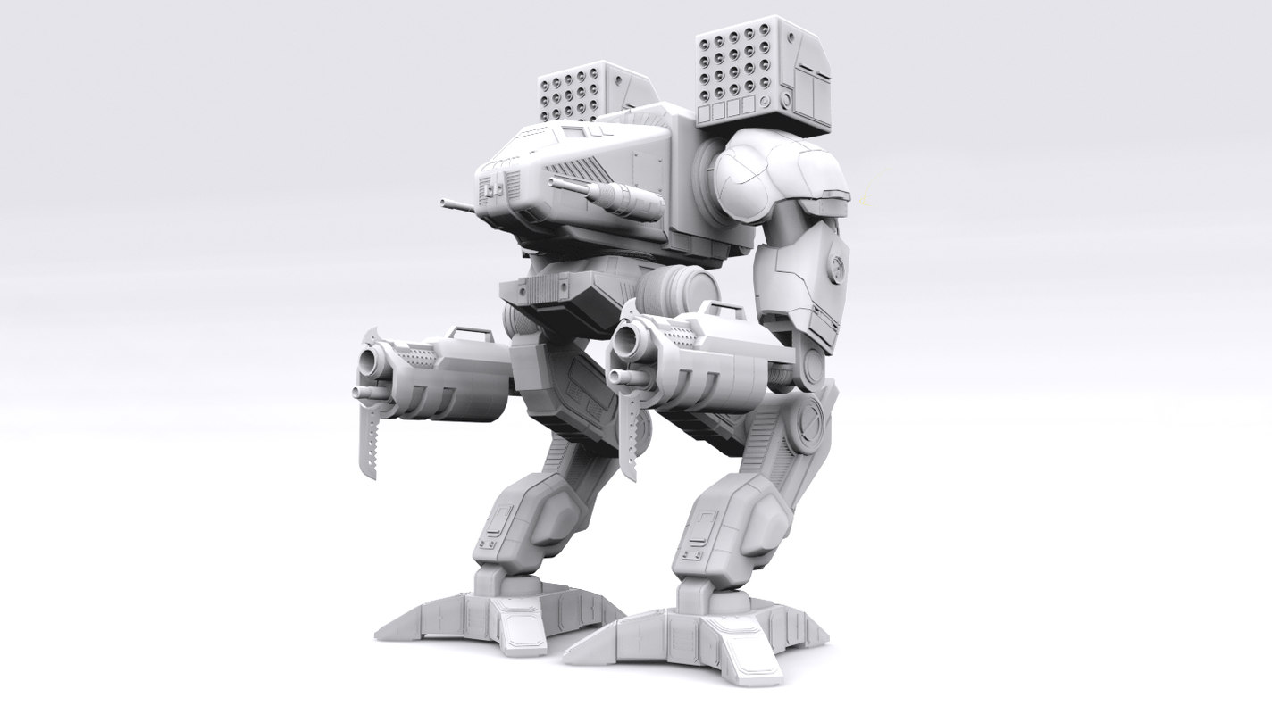 mech robot 3d model