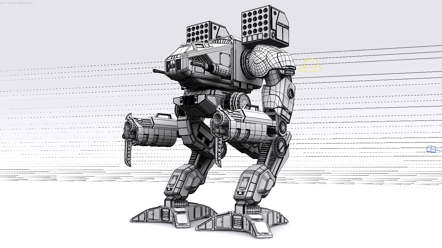 mech robot 3d model