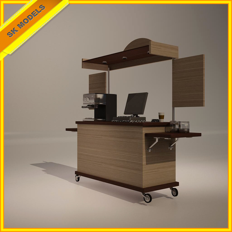 3ds max coffee cart