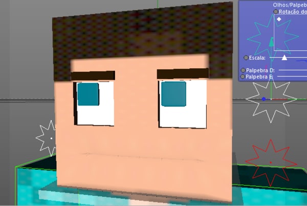 3d c4d rig steve minecraft