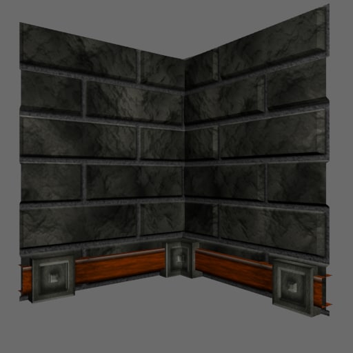 3d modular wall model