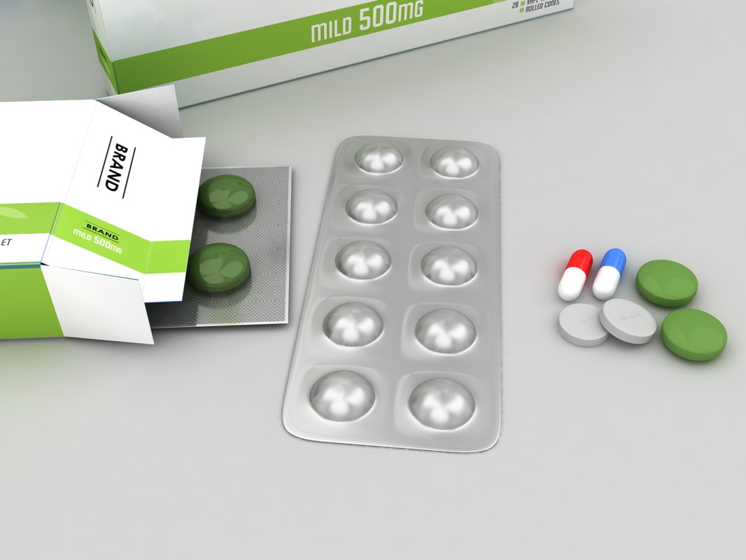 3d model medicines pills