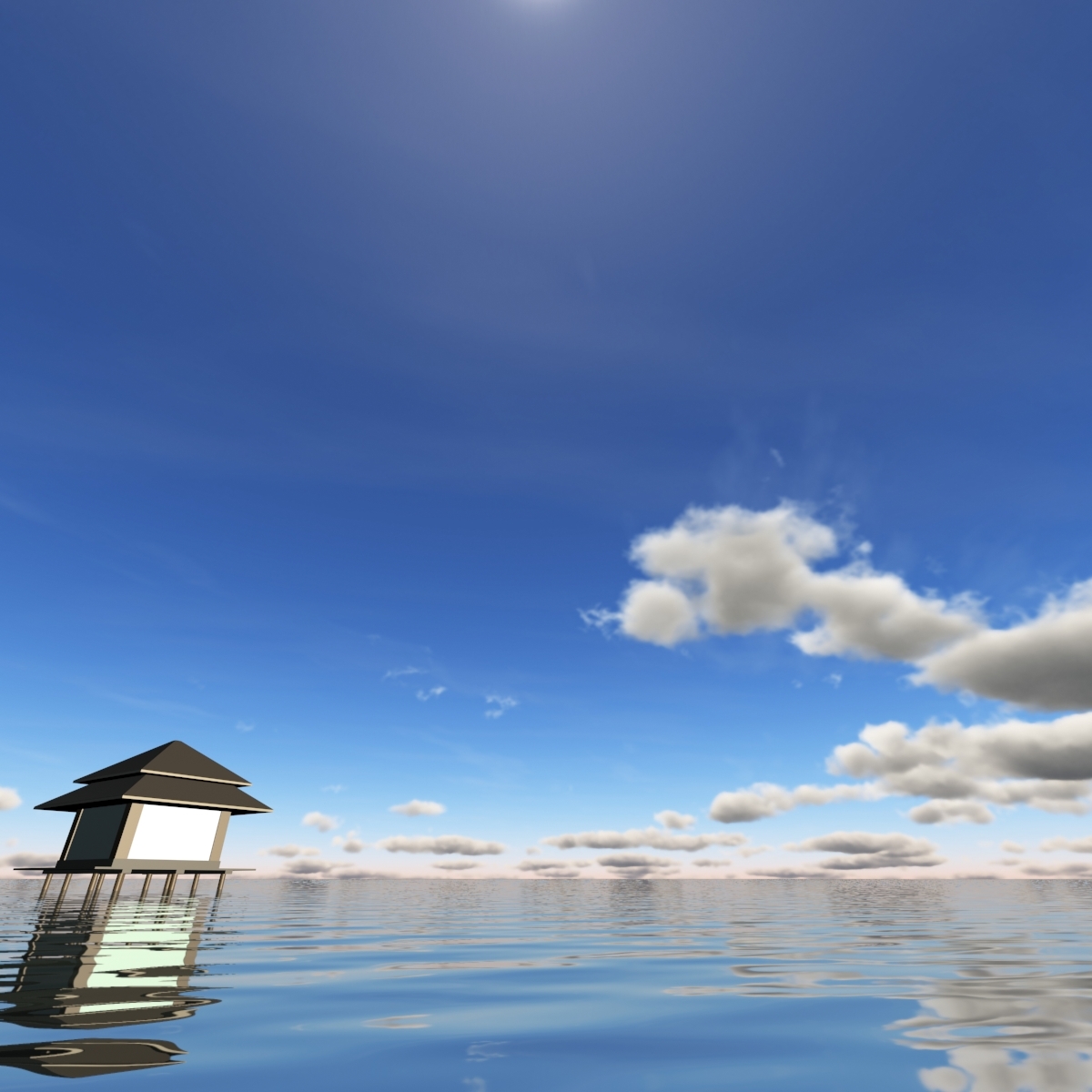 3d model sky clouds