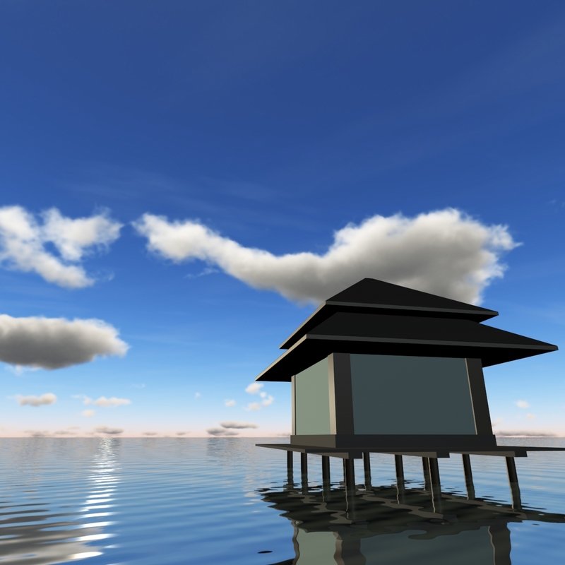 3d model sky clouds