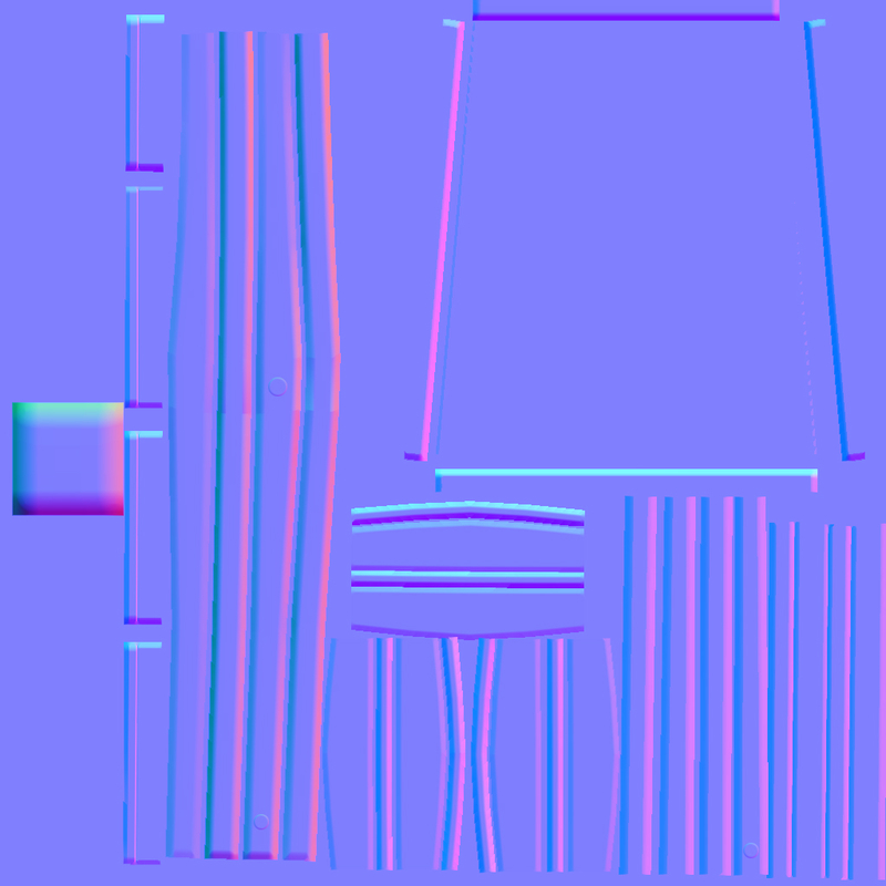 free wooden chair 3d model