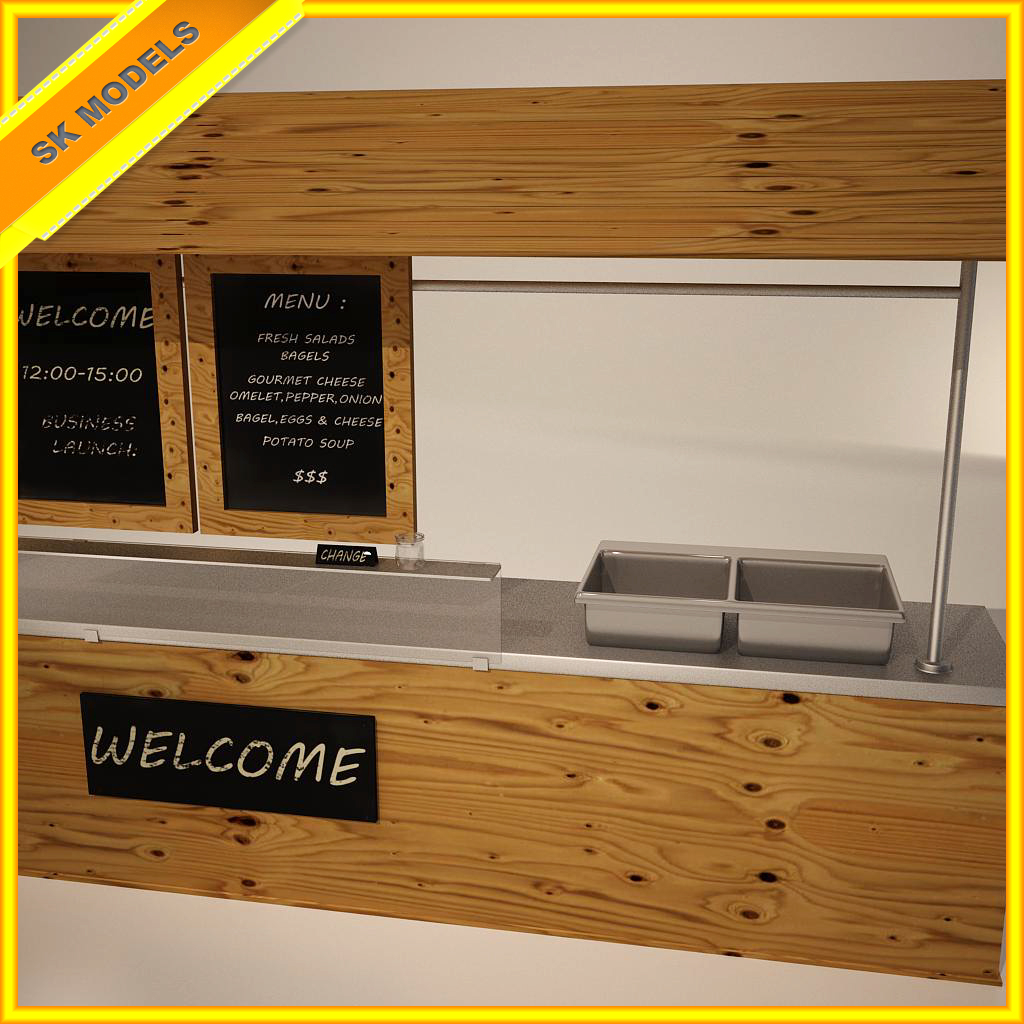 food stand 3d model