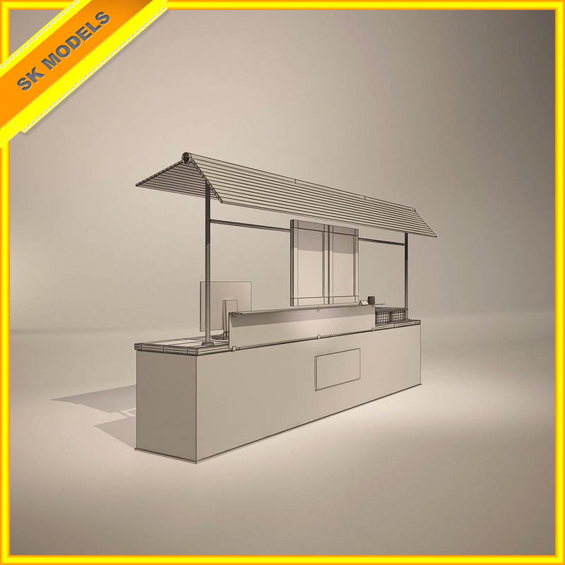 food stand 3d model