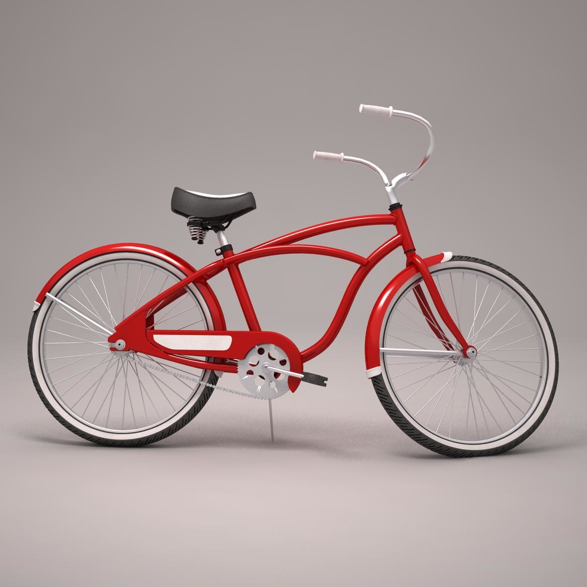 beach bicycle 3d model