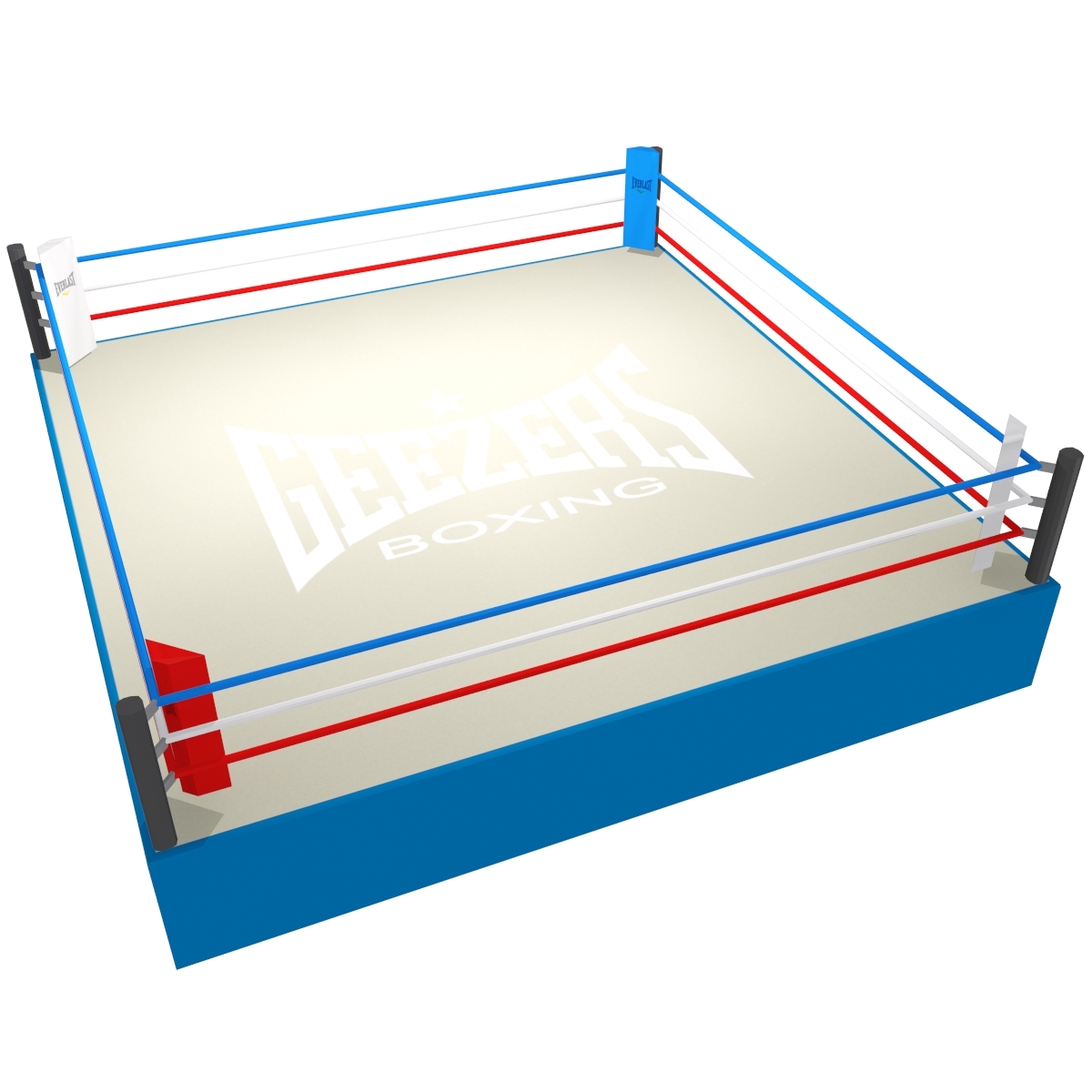 3d boxing ring model