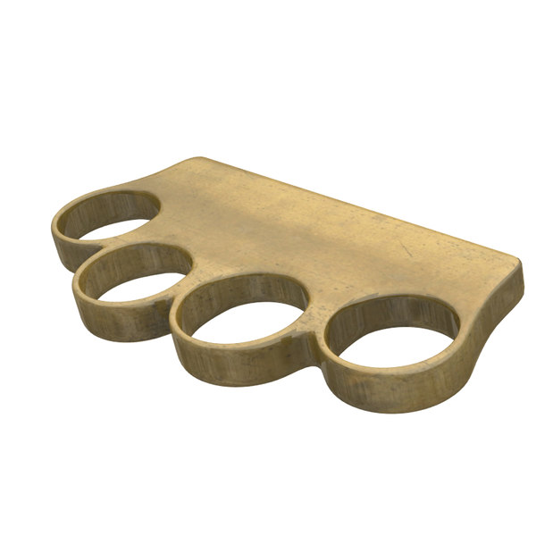 maya poser brassknuckles brass