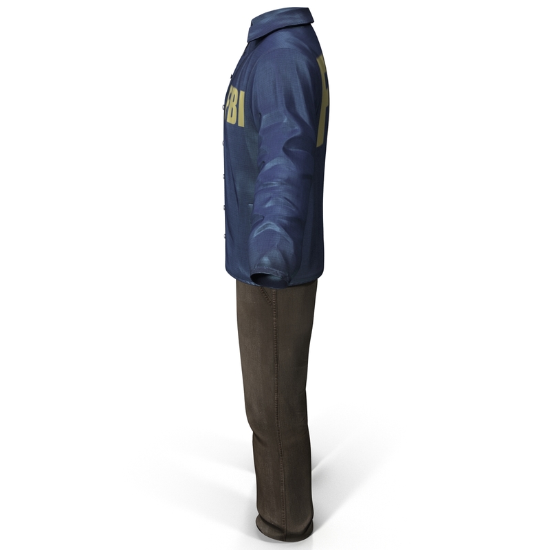 fbi agent clothes 2 3d c4d