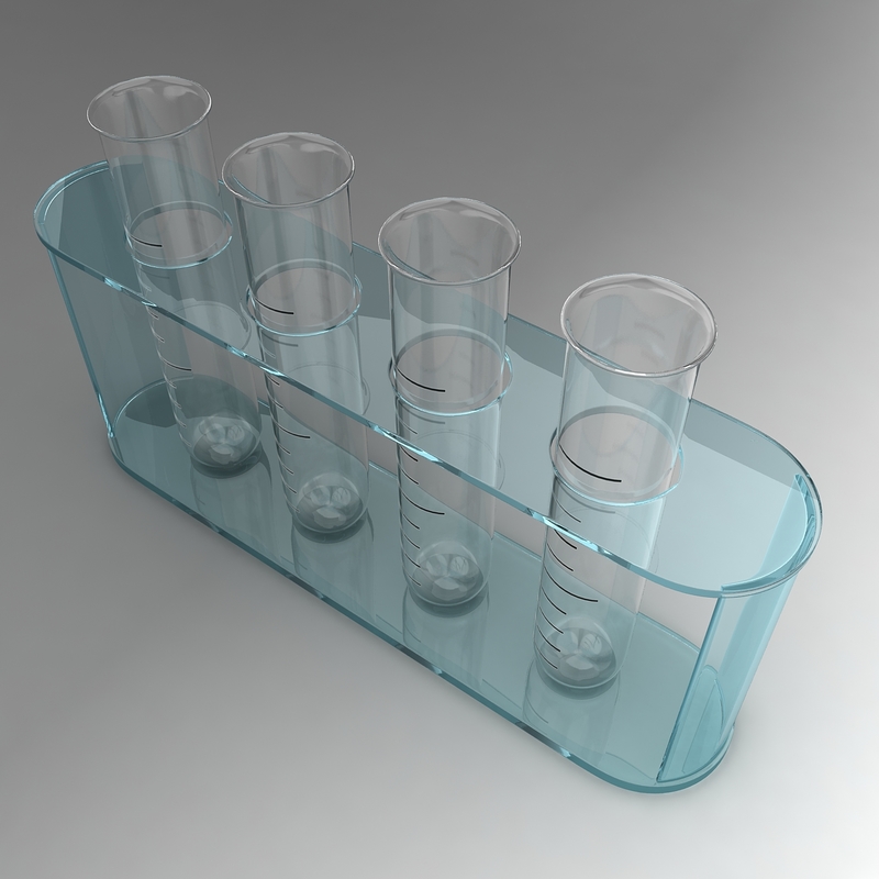 test tube 3d max