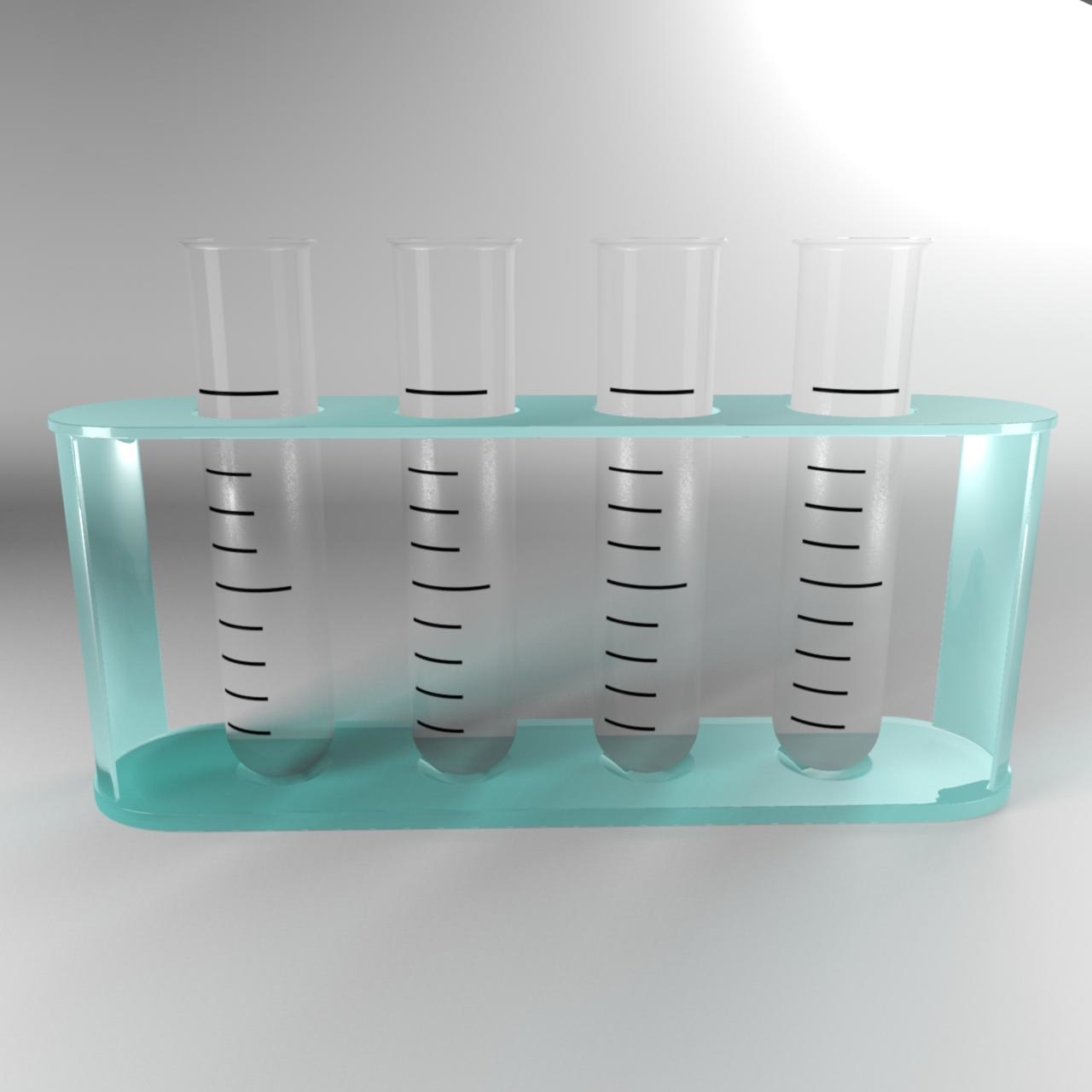 test tube 3d max