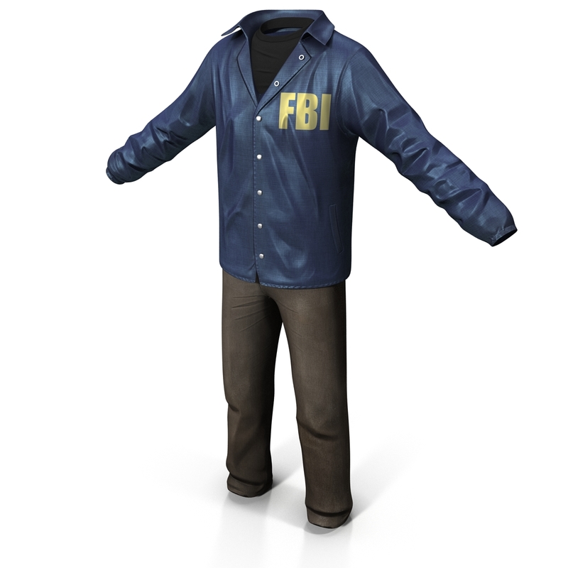 fbi agent clothes 2 3d c4d