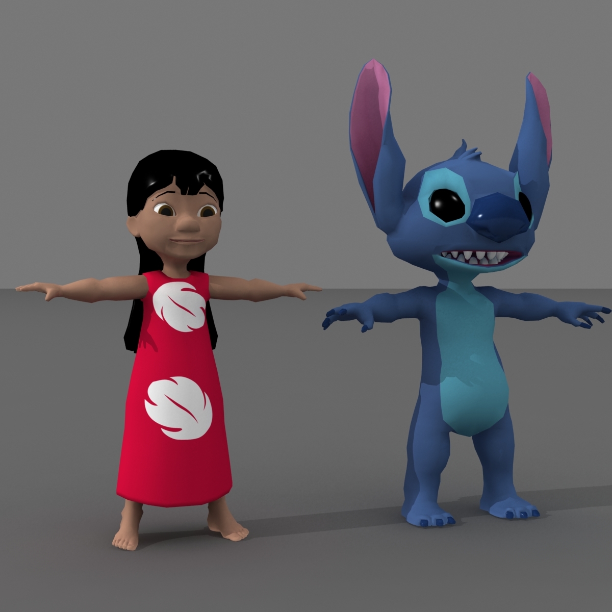 lilo stitch 3d max